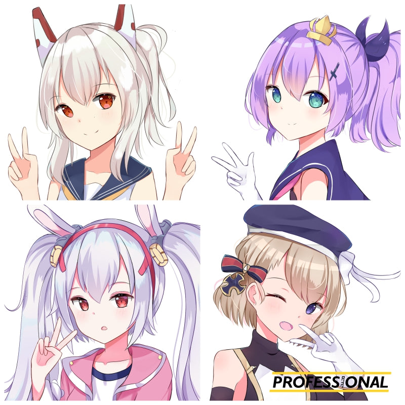 Azur Lane Starter Ships (Small) - Sticker – Roriworks